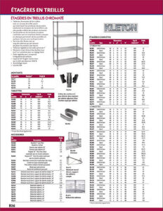 Catalogues - équipements d'entreposage et manutention Pedlex
